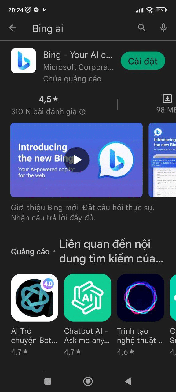 Bing AI là gì? Cách sử dụng và tính năng nổi bật của Bing AI
