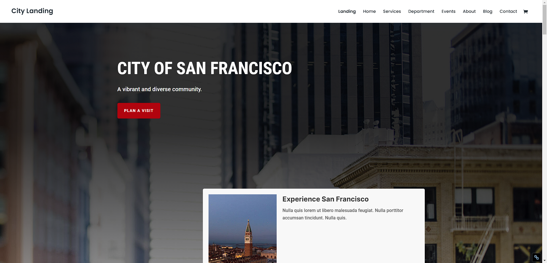 Theme WordPress City Divi Layouts - Vietnix