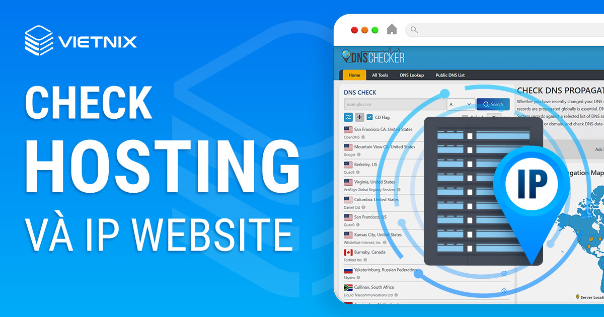 7 cách check hosting và IP website đơn giản, nhanh chóng