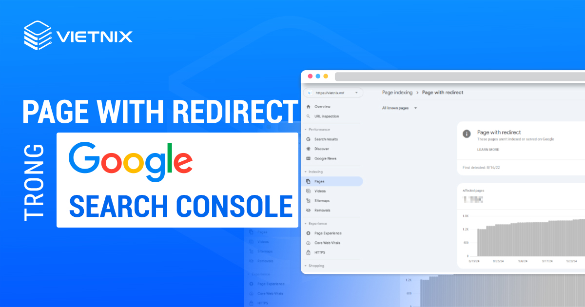 Cách sửa lỗi Page with redirect trong Google Search Console