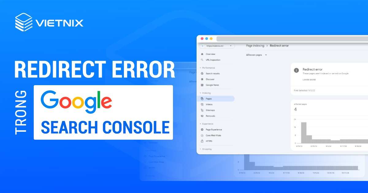 Cách sửa lỗi Redirect error trong Google Search Console