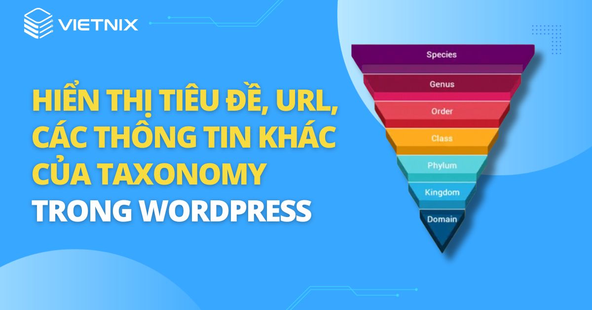 Hiển thị tiêu đề, URL và các thông tin khác của taxonomy hiện tại trong WordPress - Vietnix