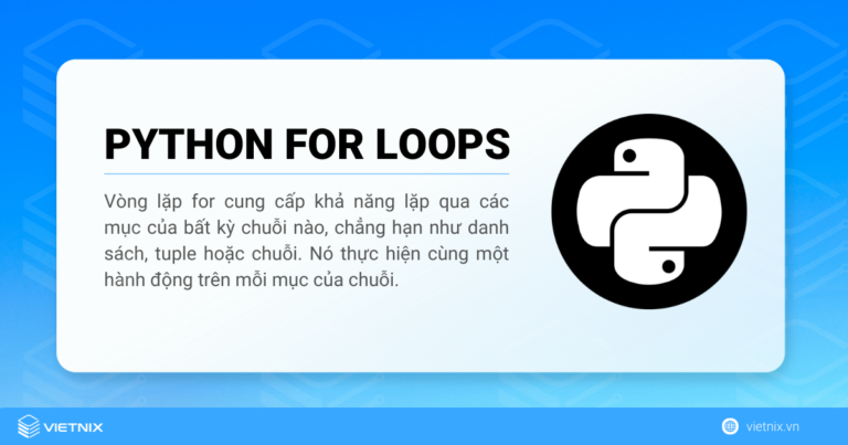 Vòng lặp for trong Python - Học lập trình Python