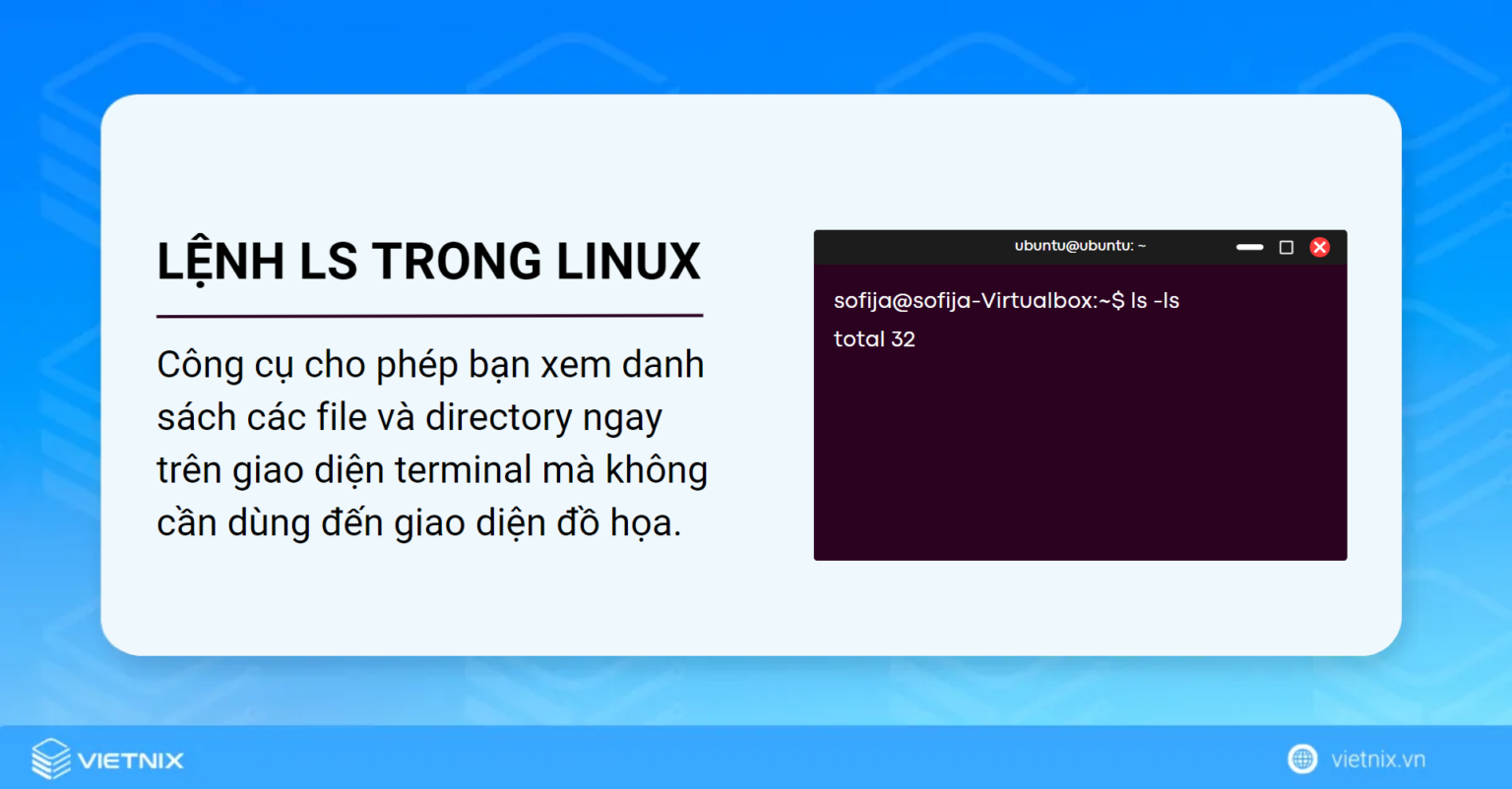 Hướng dẫn sử dụng và 7 ví dụ cụ thể về lệnh ls trong Linux