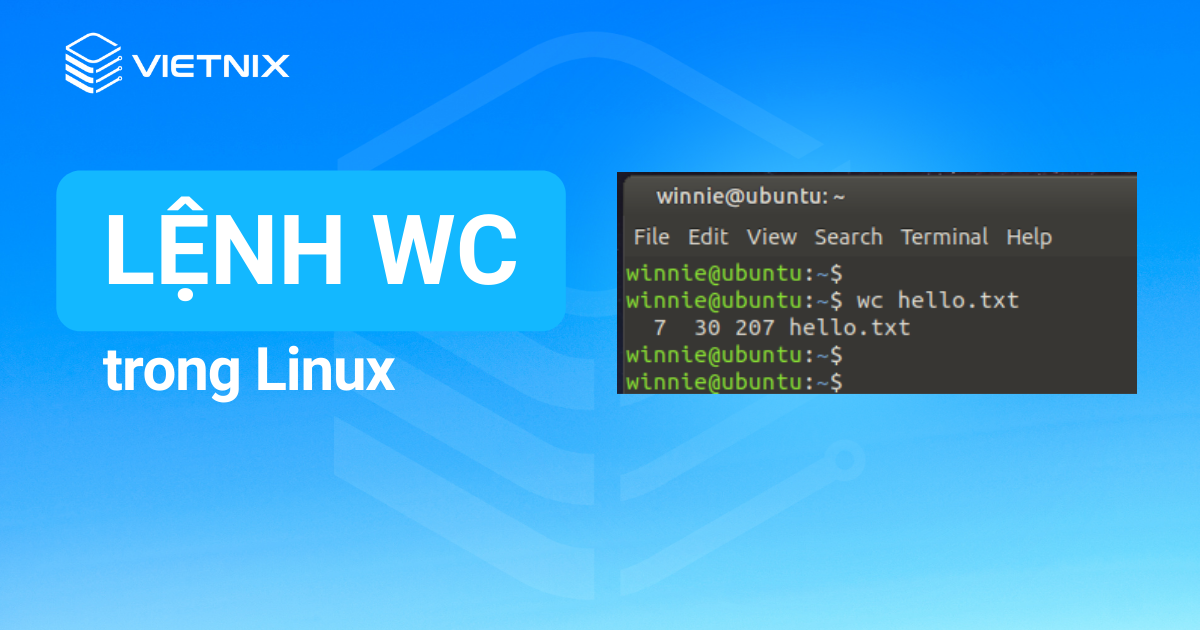 Cách sử dụng lệnh wc trong Linux kèm 11 ví dụ chi tiết
