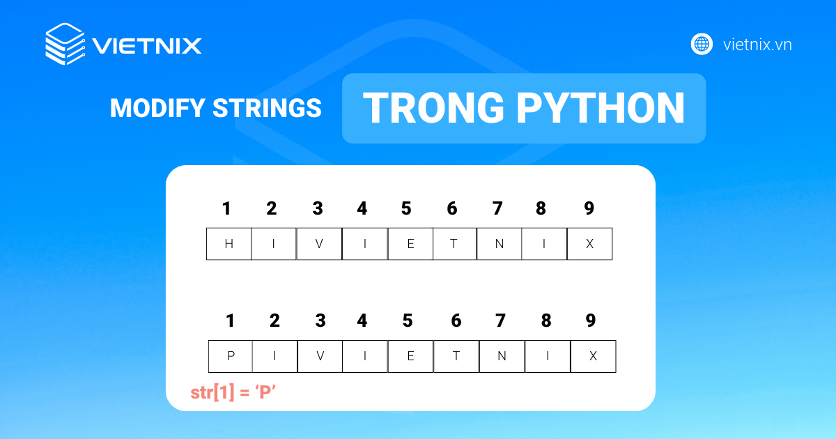 Thay đổi chuỗi trong Python