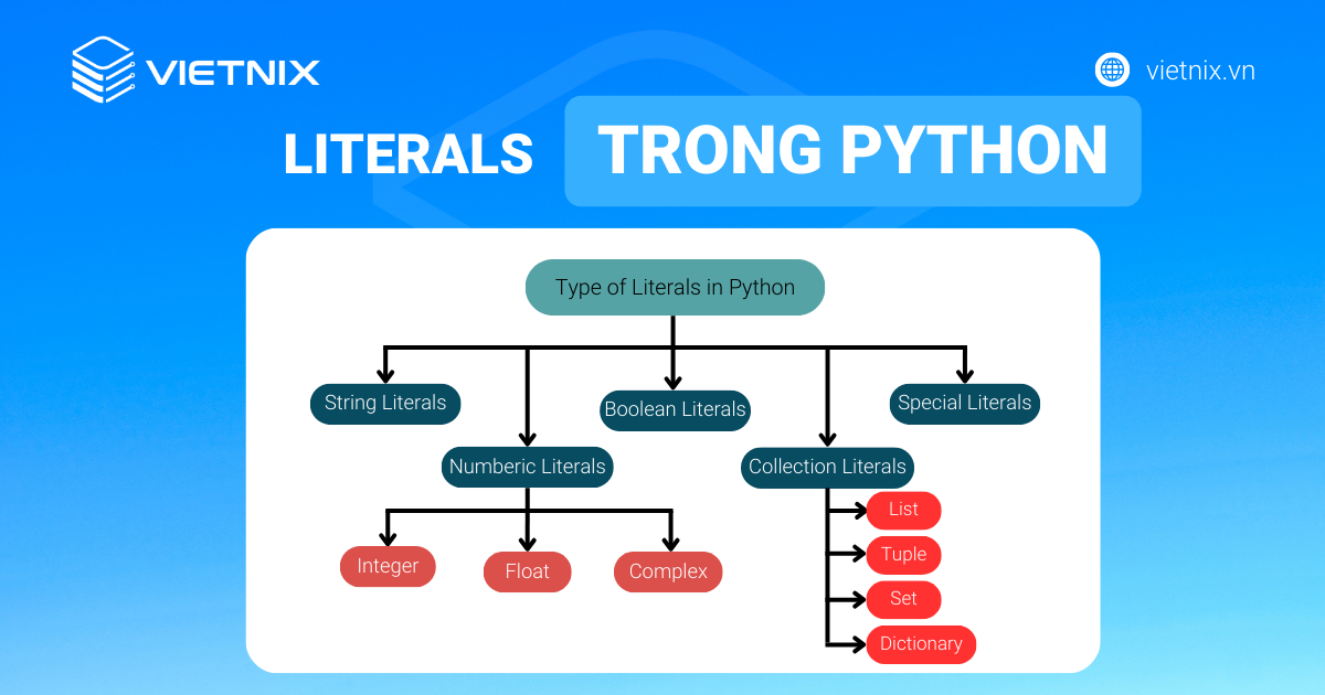 Literal trong Python là gì? Các loại Literal phổ biến