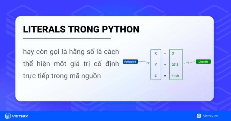 Literal trong Python là gì? Các loại Literal phổ biến