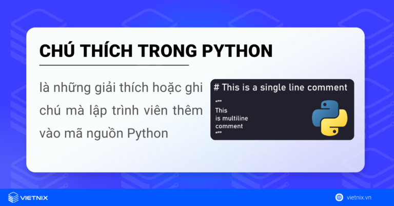Chú thích trong Python