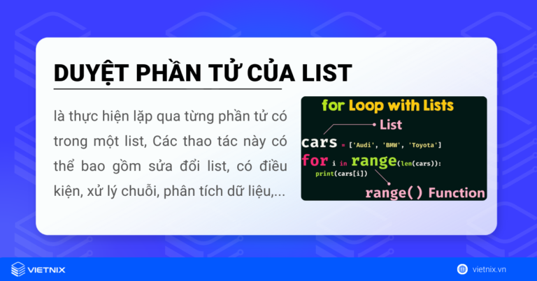 4 cách duyệt phần tử của list trong Python