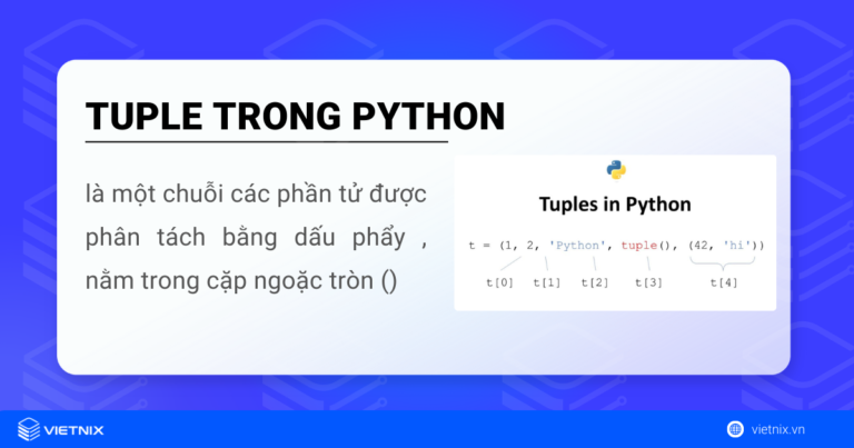 Tuple trong Python là gì? Có các thao tác nào trên tuple