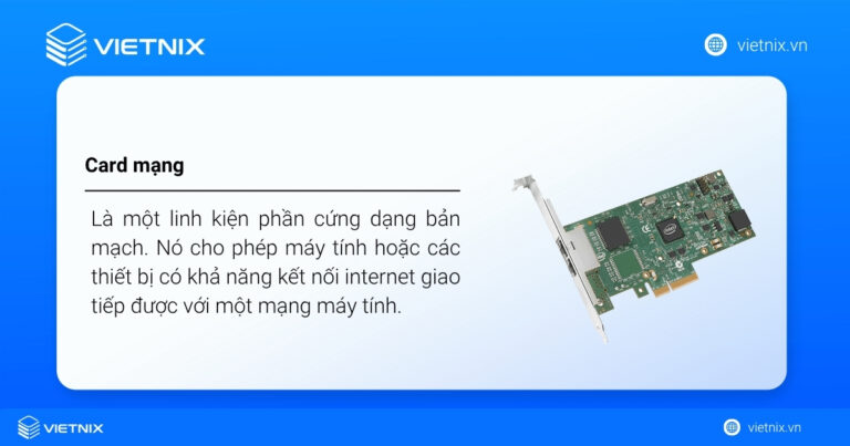 Card mạng là gì? Các loại network interface card hiện nay